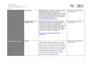 Methods and principles of sound design and production | DOCX