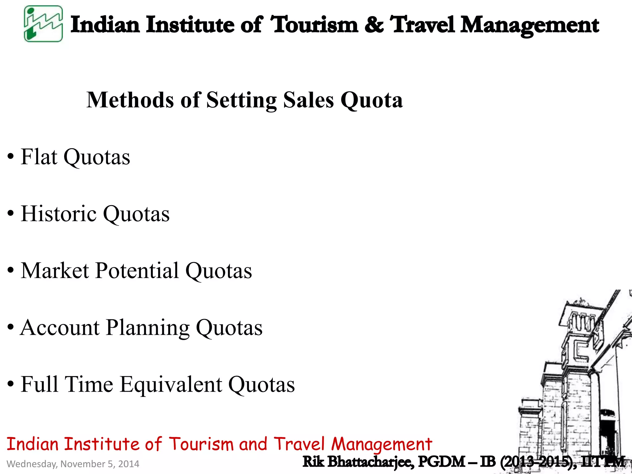 Methods and Problems of Setting Sales Quotas | PPSX