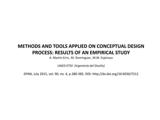 Methods and resources for conceptual design | PPT