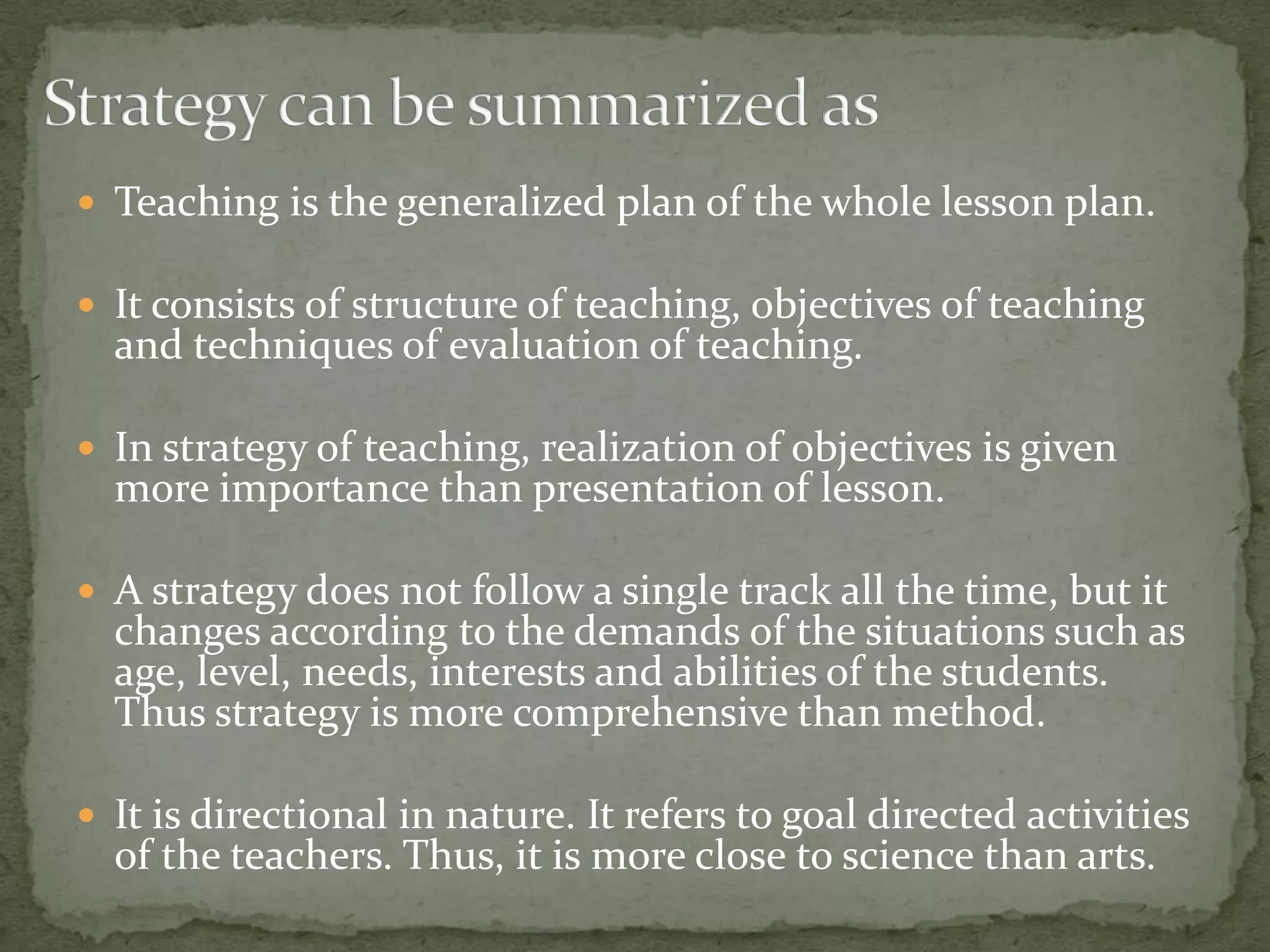 Methods and strategies of teaching | PPTX