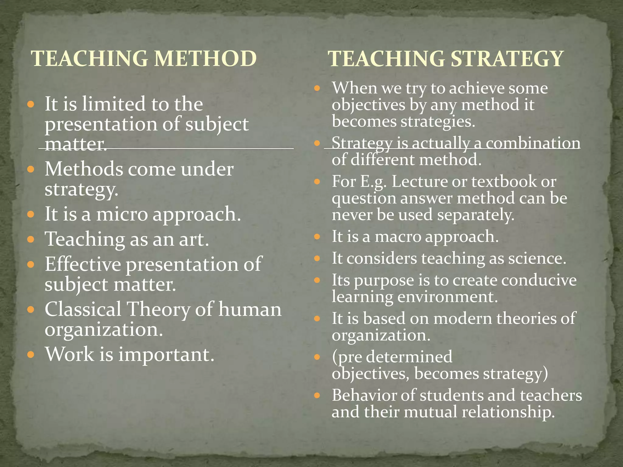 Methods and strategies of teaching | PPTX