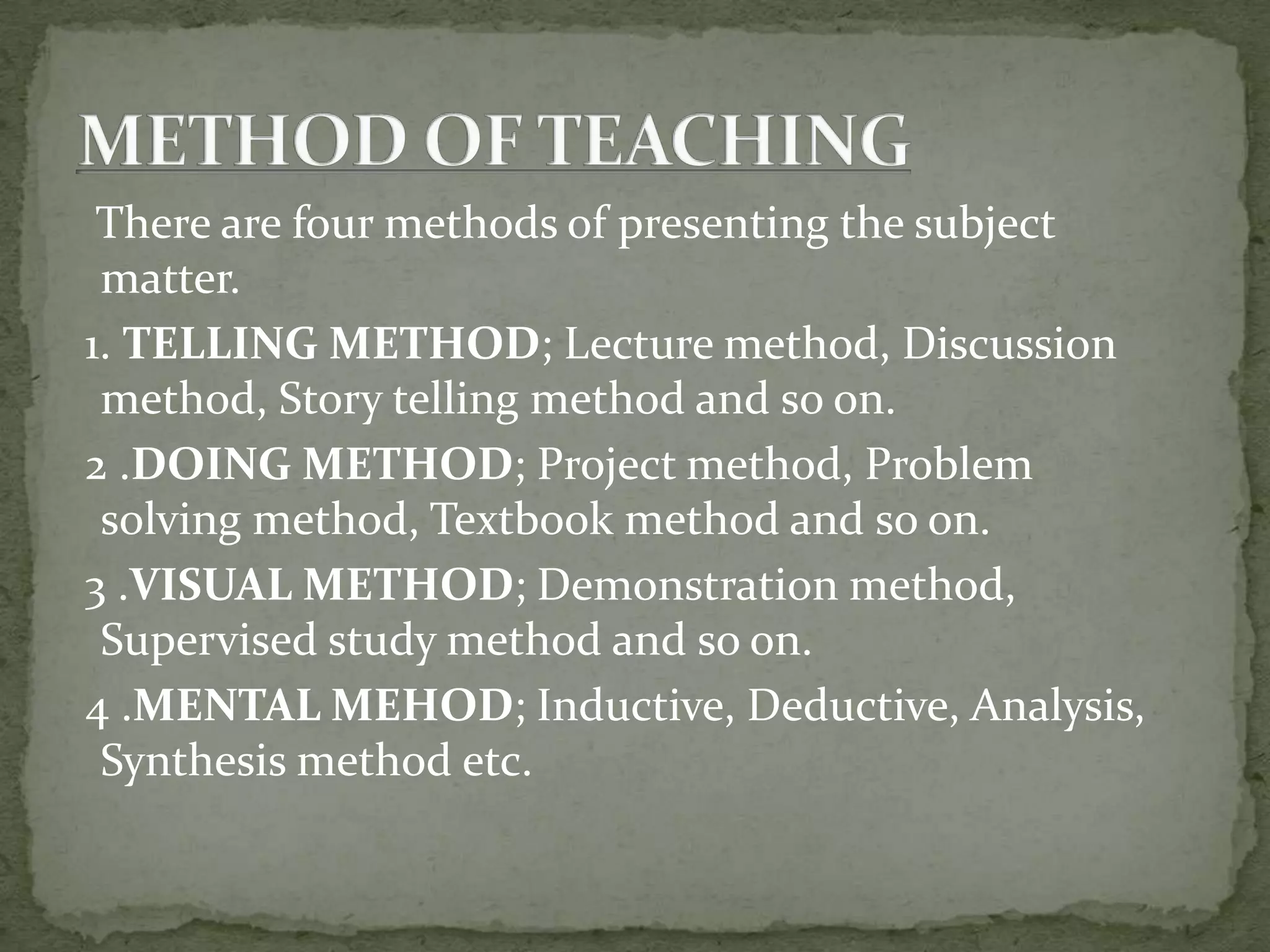 Methods and strategies of teaching by Jerrin Issac | PPTX