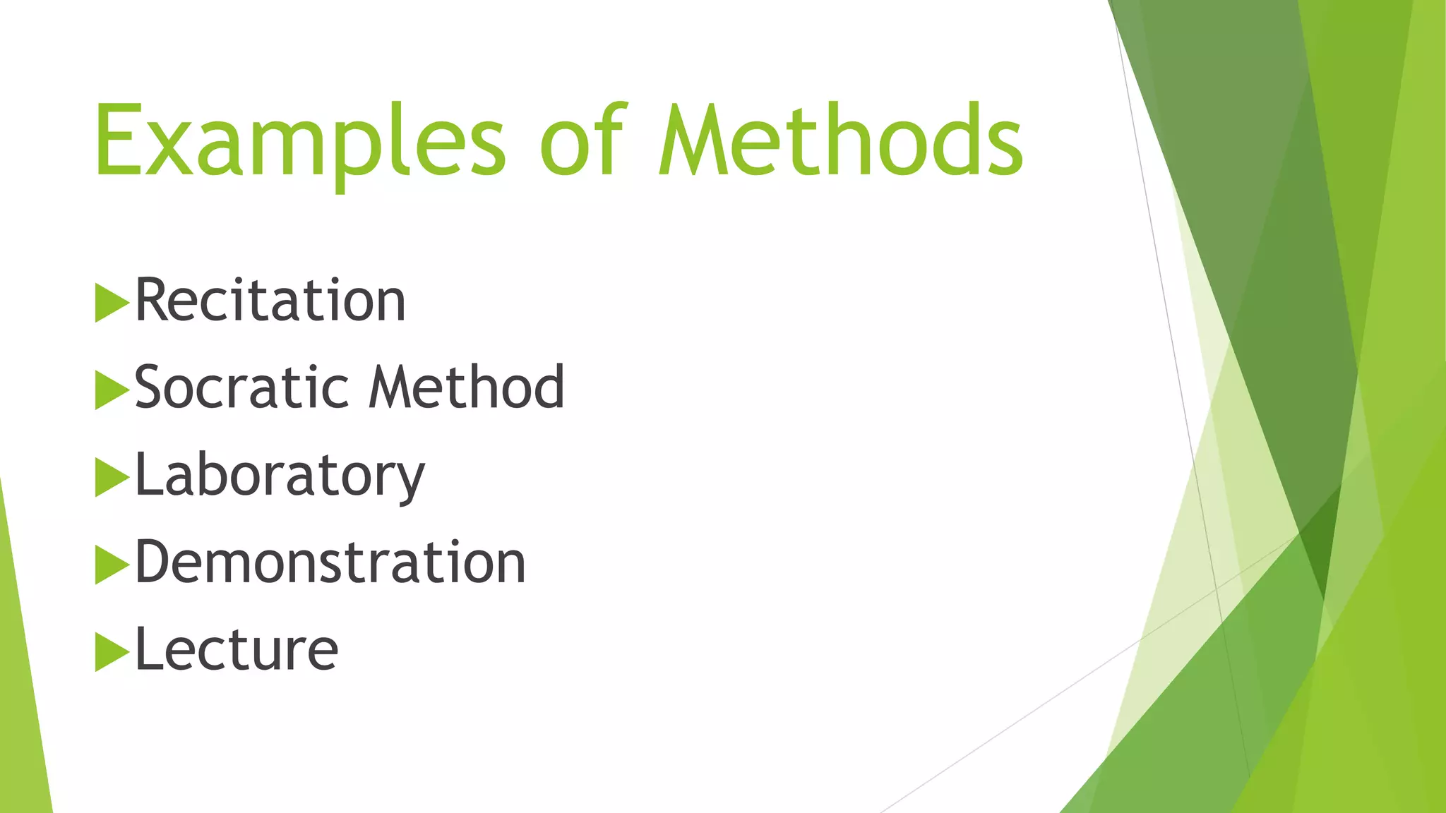 Methods and Techniques: The K-12 Approach | PPTX