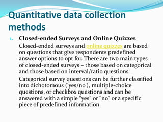 Methods and techniques of data collection | PDF | Educational ...
