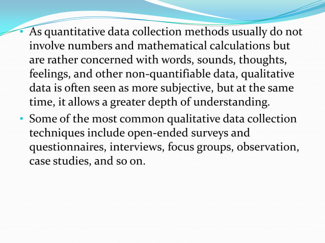 Methods and techniques of data collection | PDF | Educational ...