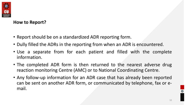 Methods and Tools for ADR Reporting.pptx | Pharmaceutical Industry | Industries
