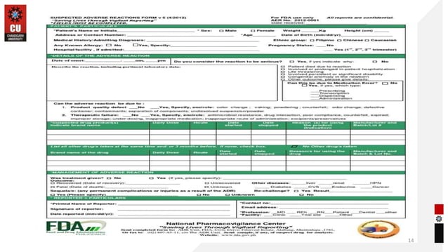 Methods and Tools for ADR Reporting.pptx | Pharmaceutical Industry ...