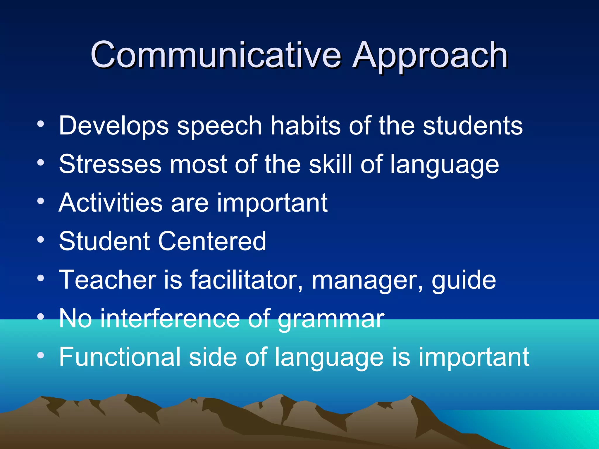 Methods, approaches and techniques of teaching english | PPT