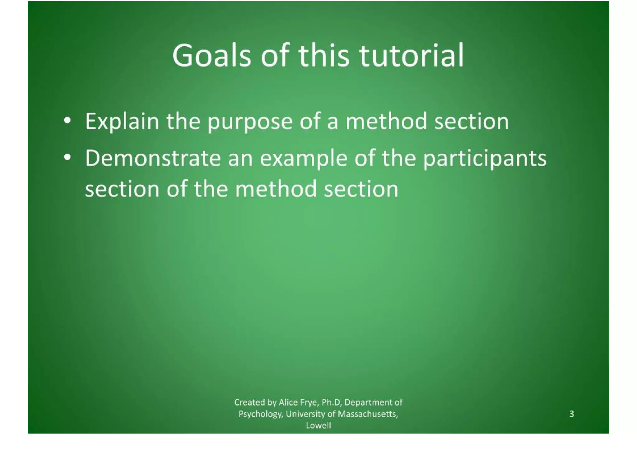Method Section Ppt