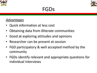 Principles and guidelines on focused group discussion | PDF