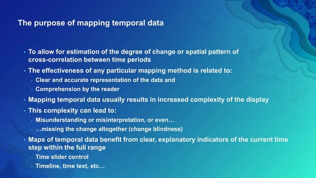 Methods for analyzing and mapping temporal data | PPT