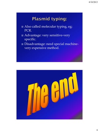 Methods for bacterial typing | PDF