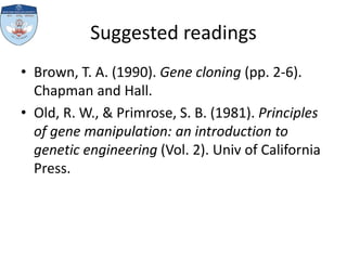 Methods for clone identification | PPTX