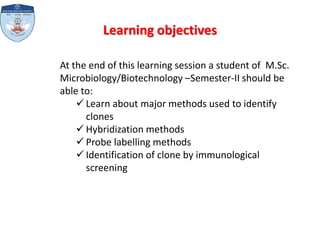 Methods for clone identification | PPTX