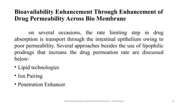 Methods for enhancement of Bioavailability.pptx | Pharmaceutical ...
