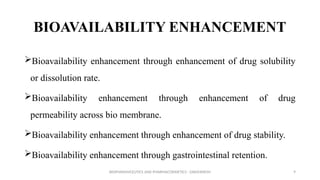 Methods for enhancement of Bioavailability.pptx