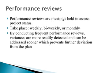 Methods for evaluating project performance | PPT