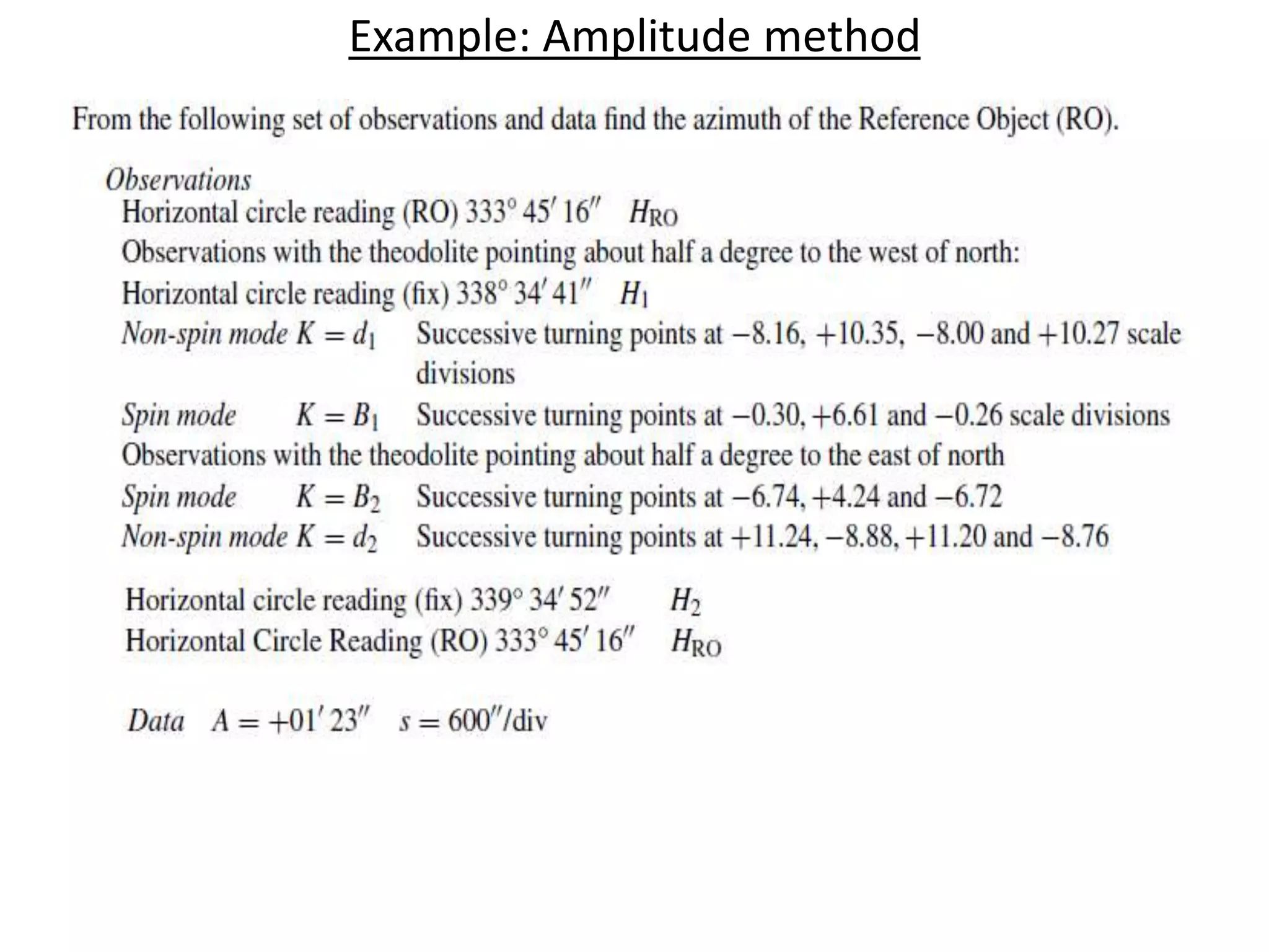 Methods for gyrotheodolite | PPTX