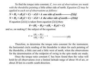 Methods for gyrotheodolite | PPTX