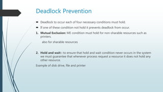 Methods for handling deadlock | PPTX