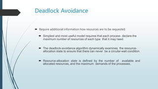 Methods for handling deadlock | PPTX
