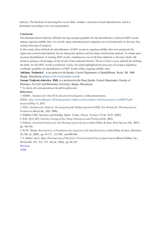 Methods for identifying oot | DOCX | Science