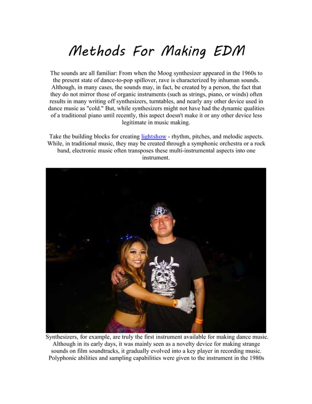 Methods for making edm | PDF
