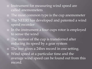 Methods for measurements of meteorological variables | PPTX