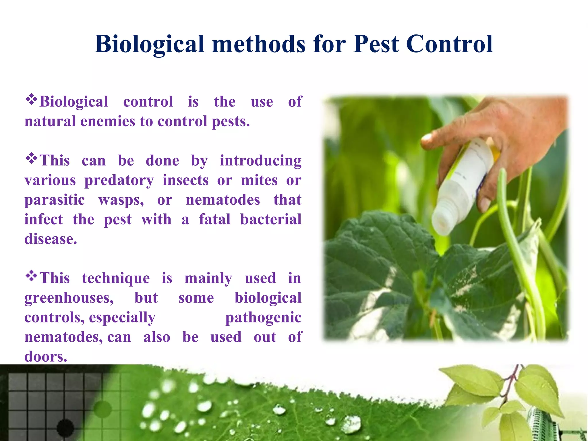 Methods for pest control | PPT