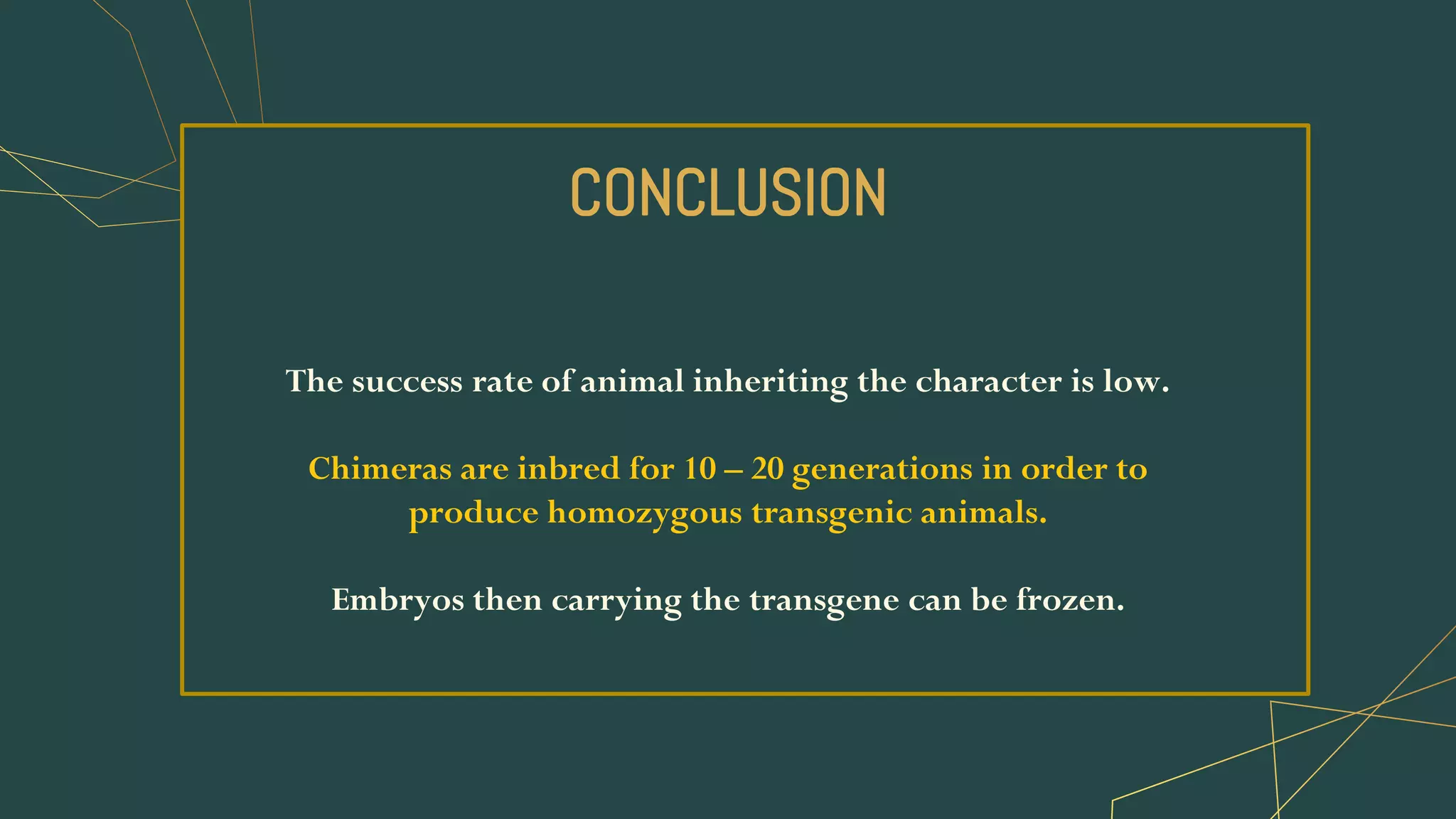 Methods for producing transgenic animals | PPTX
