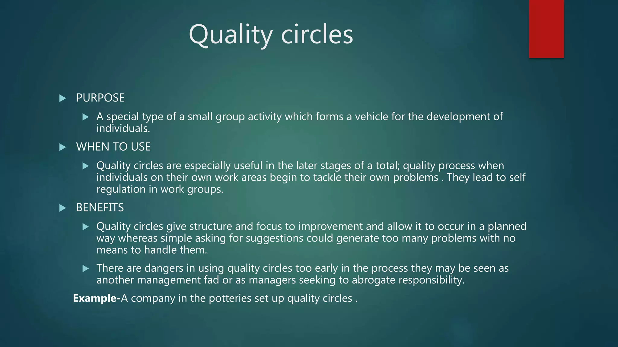 Methods for quality management | PPTX