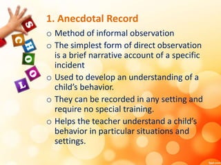 Methods for recording observation | PPTX