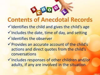 Methods for recording observation | PPTX