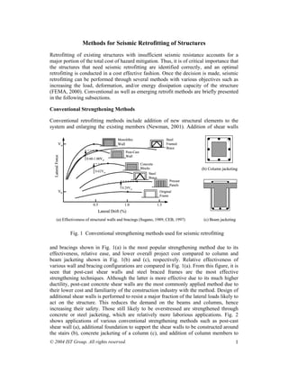 Methods for seismic retrofitting of structures comments | PDF