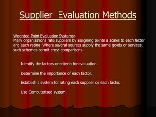 Methods for selecting suppliers in international procurement | PDF