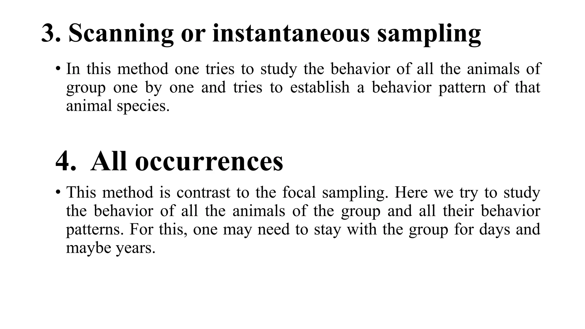 Methods for studying behaviour | PPTX