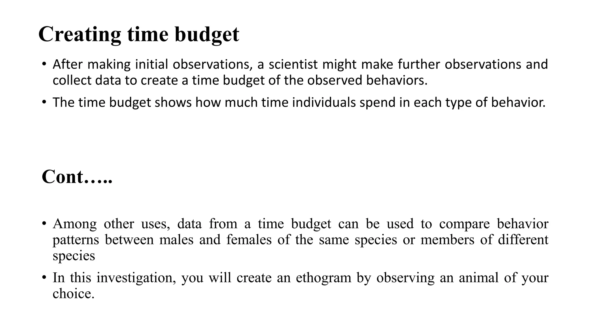 Methods for studying behaviour | PPTX