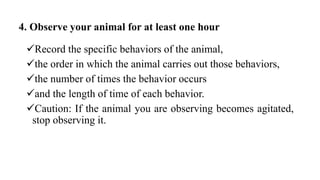 Methods for studying behaviour | PPTX