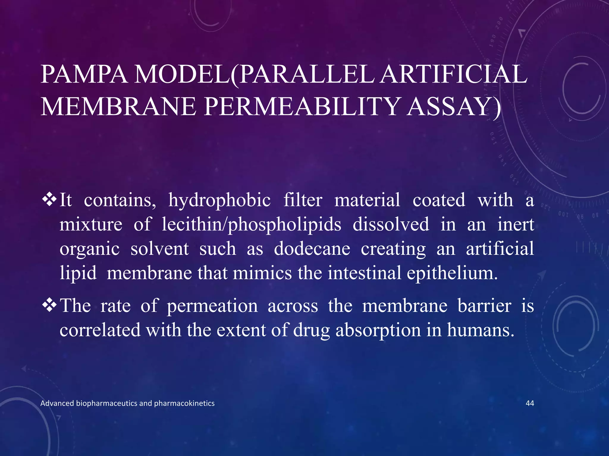 Methods for studying drug uptake | PPTX