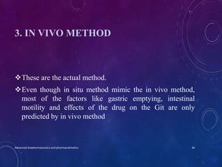 Methods for studying drug uptake | PPTX