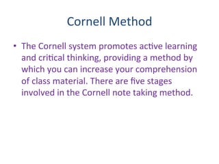 Methods for taking notes.2 | PPT
