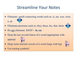Methods for taking notes.2 | PPT
