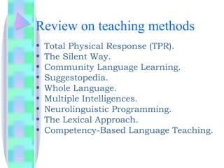 English teaching methods | PPT