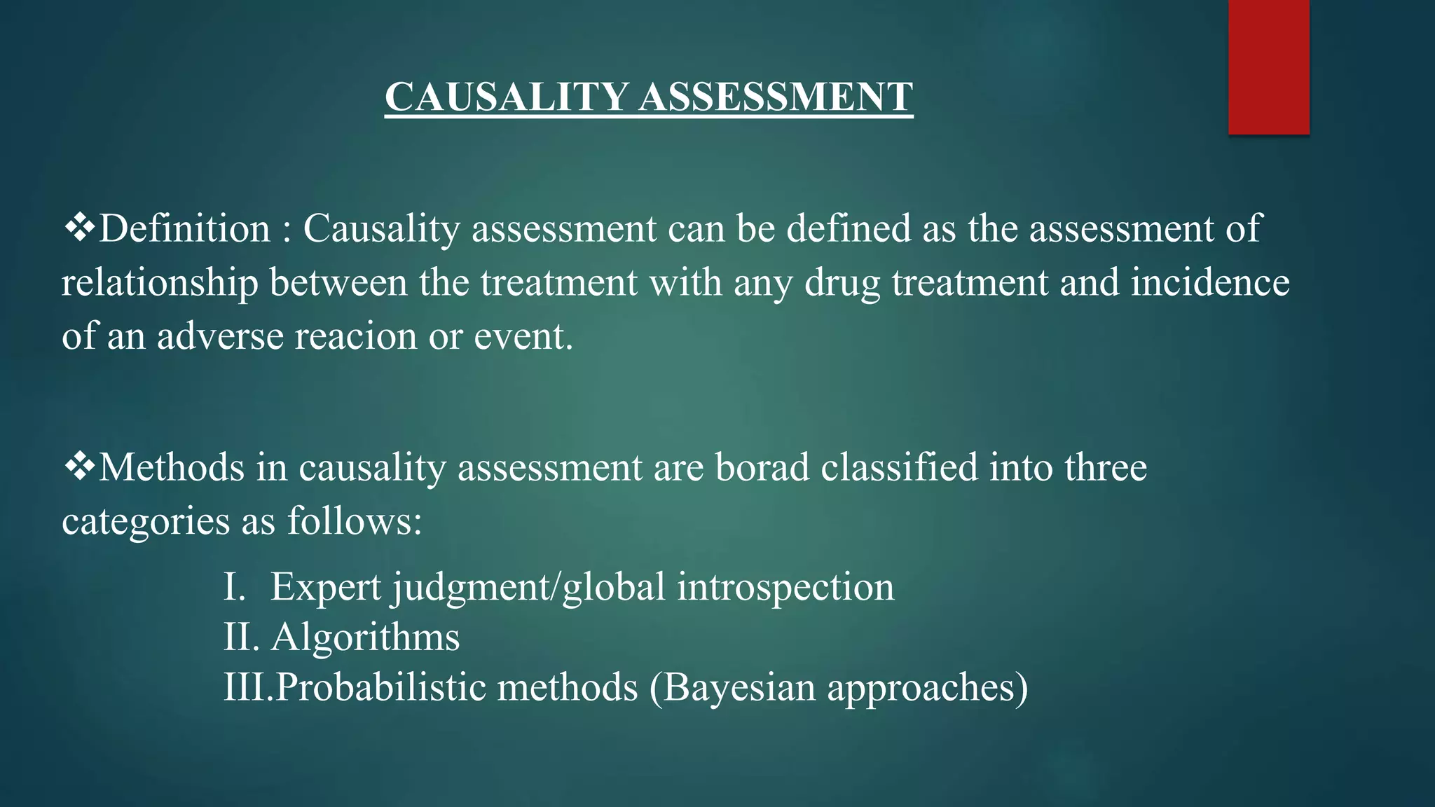 Methods in causality assessment.pptx