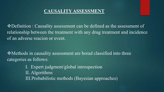 Methods in causality assessment.pptx