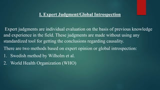 Methods in causality assessment.pptx