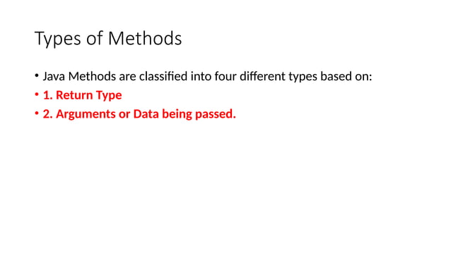 Methods in Java its a presentation that .pptx