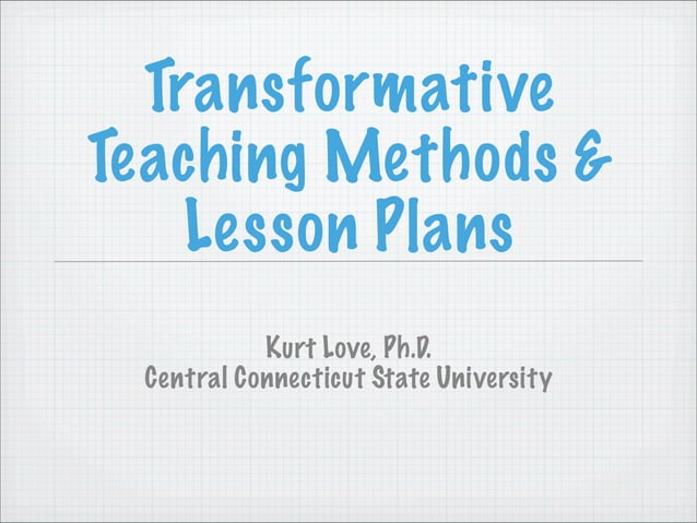 Transformative Teaching Methods | PDF