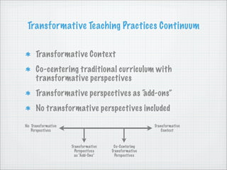 Transformative Teaching Methods | PDF