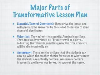 Transformative Teaching Methods | PDF